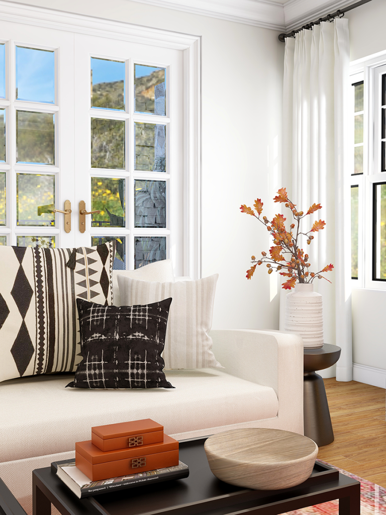 Warm Modern Living Room Design